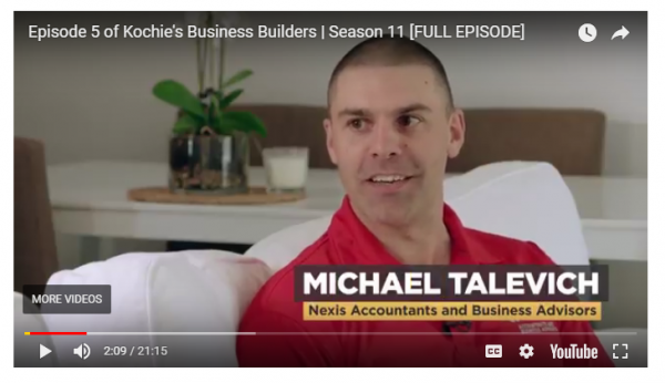 Michael Talevich (Class of 1999) provides advice on Kochie’s Business ...